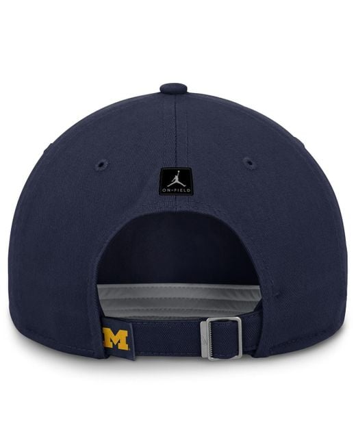 Nike Michigan Wolverines Club Tri-glide Adjustable Hat in Blue for Men ...