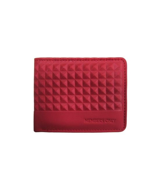 Members Only Rubber Studded Wallet in Red for Men | Lyst