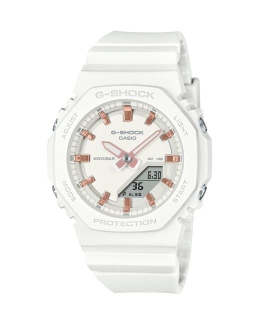 G-Shock Quartz Resin Watch in White | Lyst