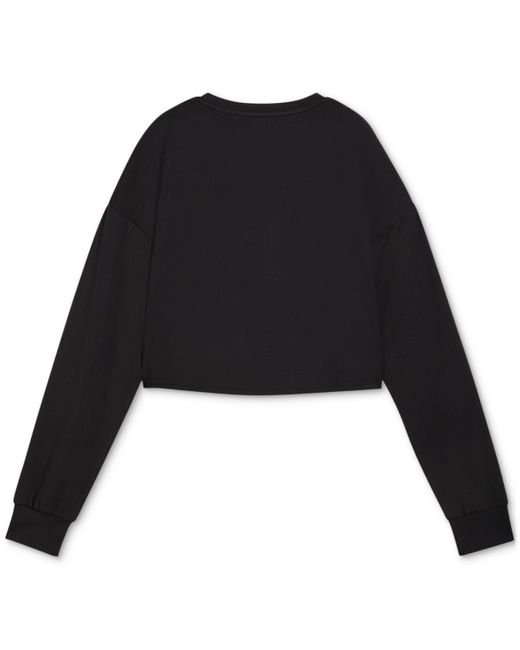 PUMA Cloudspun Crossover Crew in Black | Lyst
