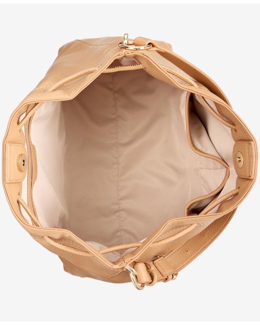 INC International Concepts Tylaa Drawstring Shoulder Bag in Natural | Lyst