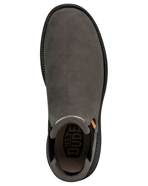 Hey Dude Branson Craft Leather Casual Chelsea Boots From Finish Line in ...