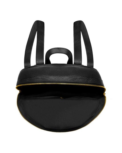 CHAMPS Leather Backpack in Black | Lyst