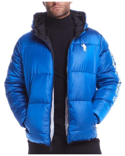 Space One Nasa Inspired Reversible Puffer Jacket in Blue for Men | Lyst