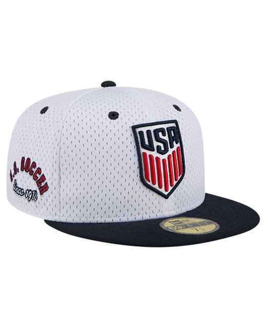KTZ Usmnt Throwback Mesh 59fifty Fitted Hat in Blue for Men | Lyst