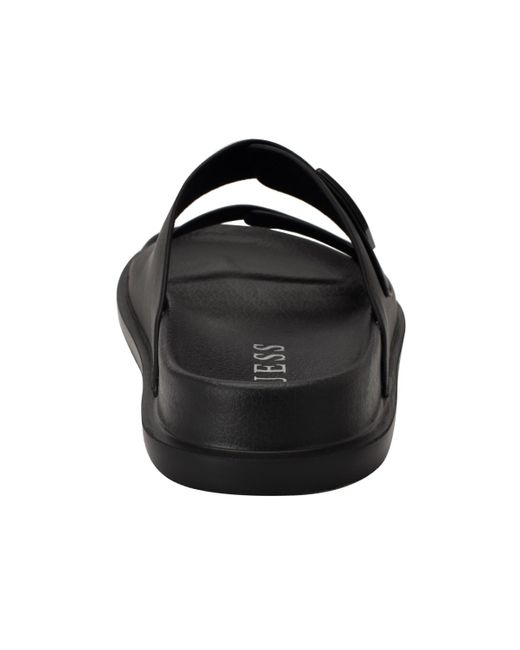 Guess Vugon Branded Slip On Fashion Slides in Black for Men | Lyst