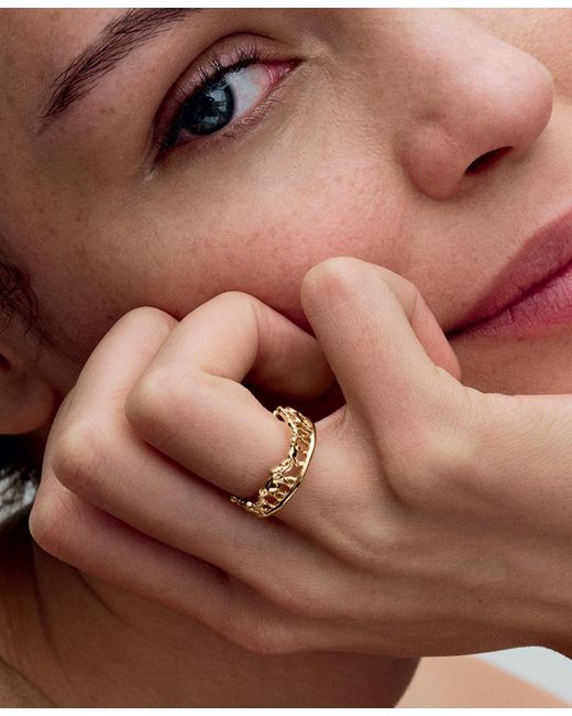 PANDORA The Lion King Ring in Metallic | Lyst