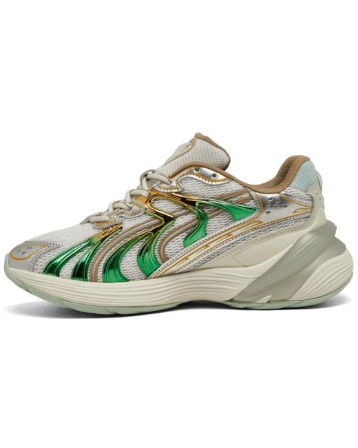 PUMA Inverse Shimmer Casual Sneakers From Finish Line in Green | Lyst