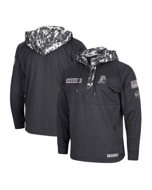Colosseum Athletics Charcoal Oregon Ducks Oht Military-inspired Appreciation Digi Camo Quarter ...