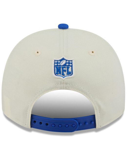KTZ Cream/royal Los Angeles Rams 2025 Nfl Draft A-frame 9fifty Snapback ...