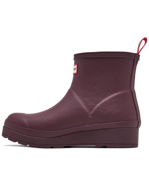 HUNTER Play Insulated Shearling Short Rain Boots From Finish Line in ...