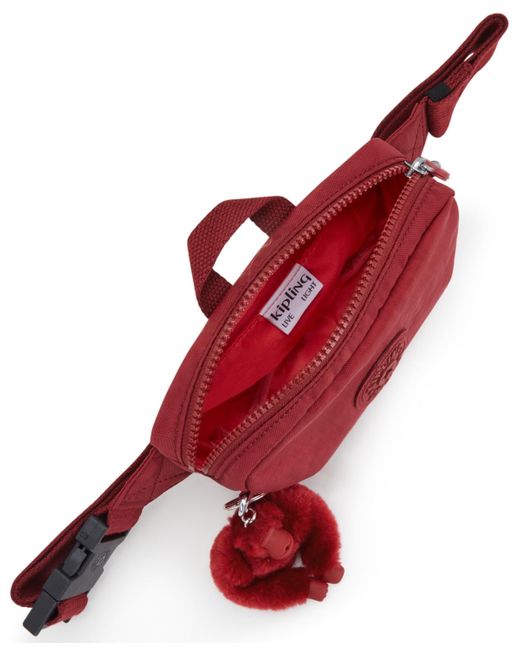 Kipling Alys Medium Waist Pack in Red | Lyst