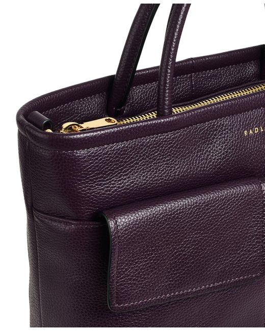 Radley Brompton Crescent Small Ziptop Grab Bag in Purple | Lyst