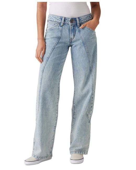 Levi's Superlow Seamed Cotton Jeans in Blue | Lyst