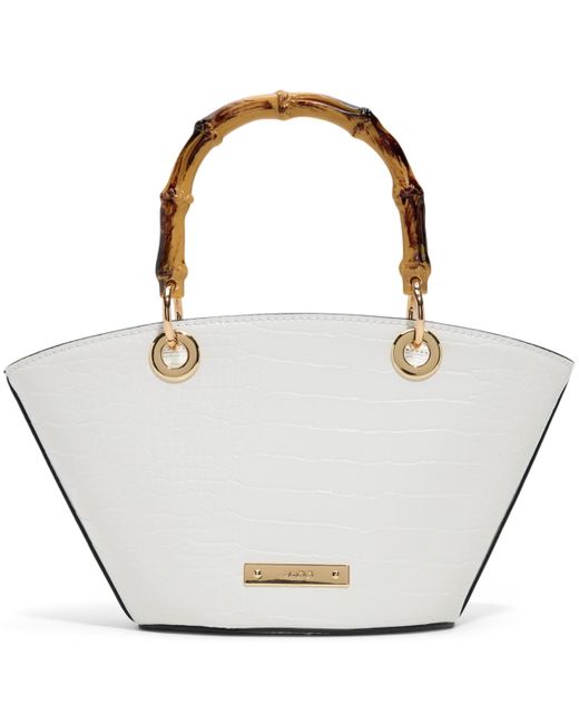 ALDO Sicia Mini Satchel Bag in White | Lyst