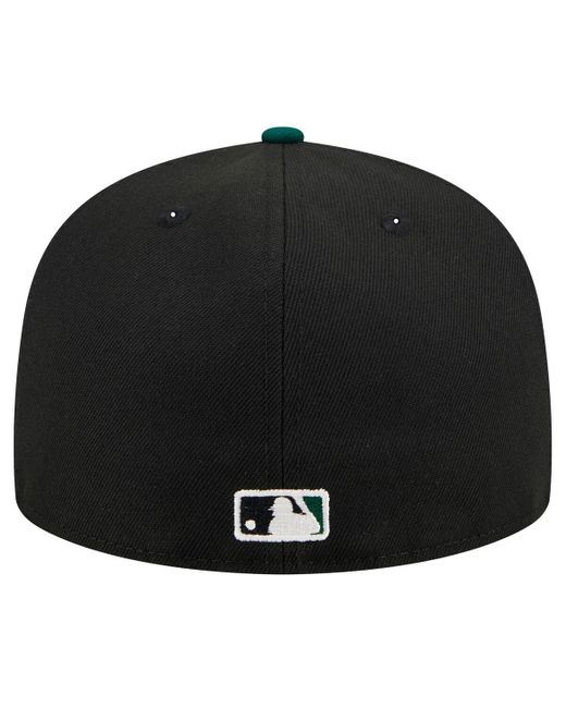 KTZ Athletics Shadow Stitch 59fifty Fitted Hat in Green for Men | Lyst