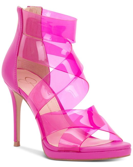Jessica Simpson Dysti Stiletto-heel Sandals in Pink - Lyst