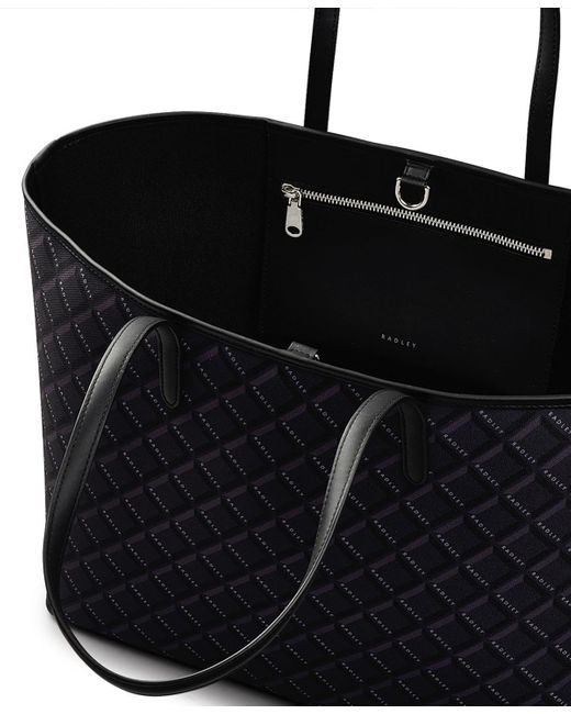 Radley Southwell Gardens Geo Large Open Top Tote in Black | Lyst