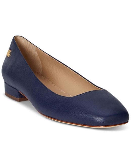 Ralph Lauren Emellie Ballet Flats in Blue | Lyst