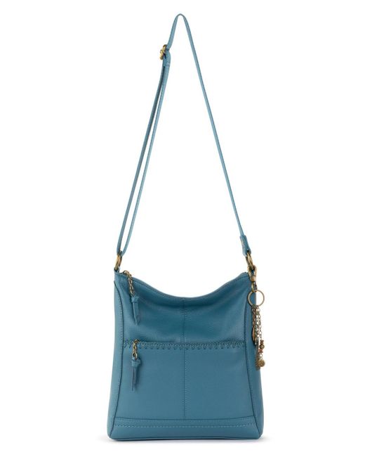 The Sak Lucia Leather Crossbody Bag in Blue | Lyst