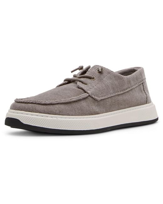 Steve Madden Norphius Moc Toe Boat Shoe in Gray for Men | Lyst