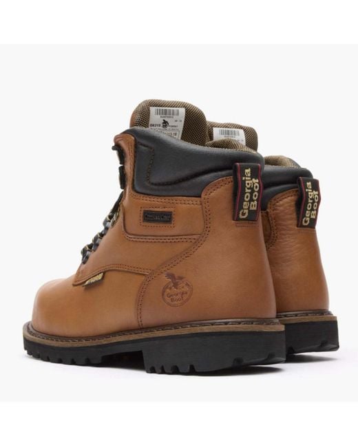 Georgia Boot Hammer Internal Metatarsal Steel Toe Work Boot in Brown ...