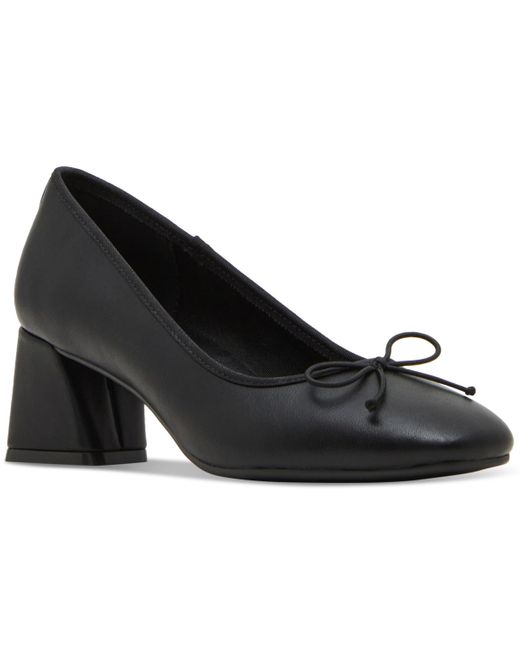 Madden Girl Emily Block-heel Ballet Pumps in Black | Lyst