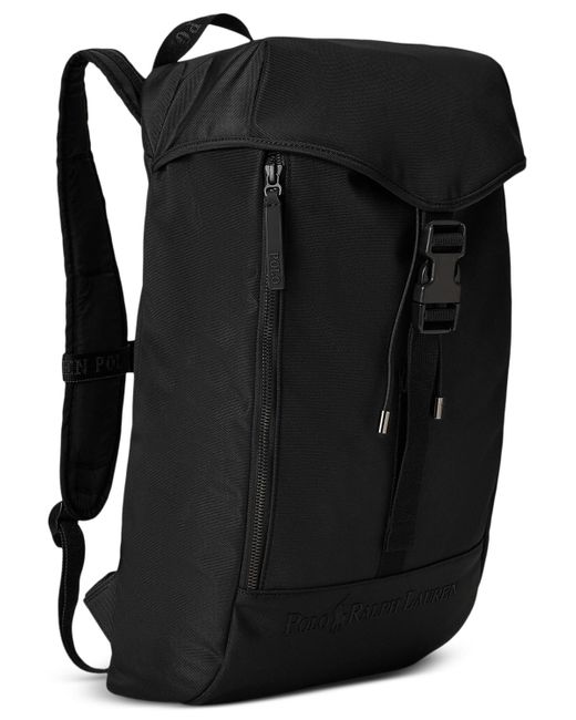 Polo Ralph Lauren Tonal Logo Backpack in Black for Men | Lyst