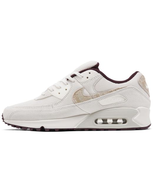 Nike Air Max 90 Premium Se Casual Sneakers From Finish Line in White ...