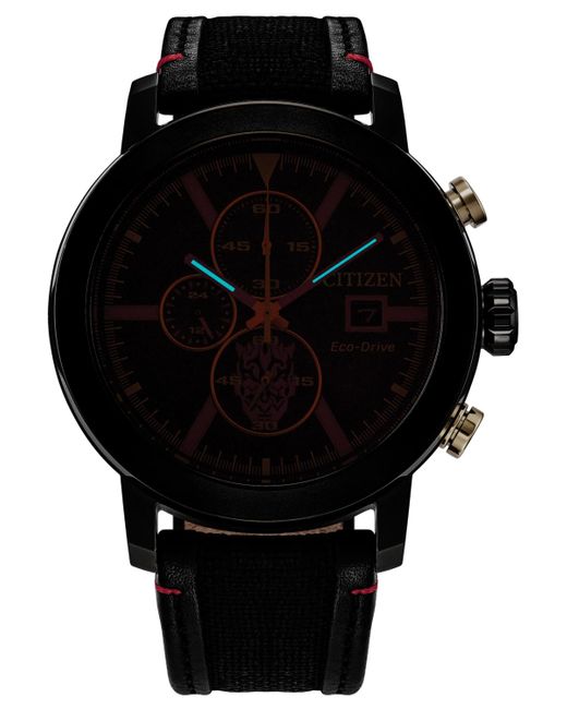 Citizen Eco-drive Chronograph Star Wars Darth Maul Mastermind Black ...