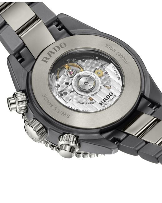 Rado Swiss Automatic Chronograph Silver-tone High-tech Ceramic ...