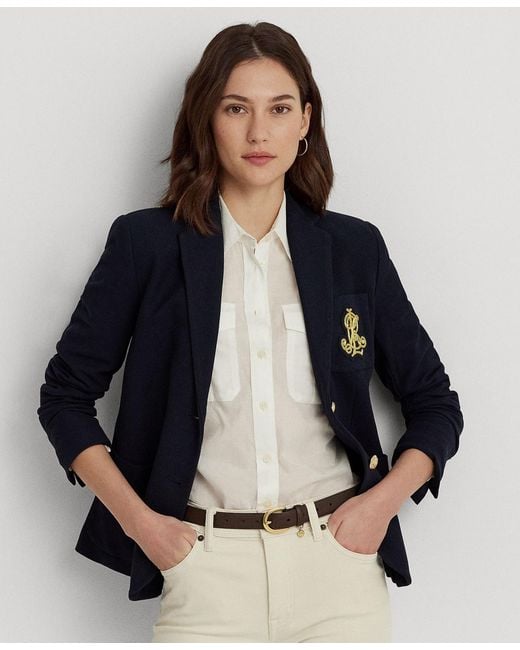 Ralph Lauren Bullion Jacquard Blazer in Blue | Lyst