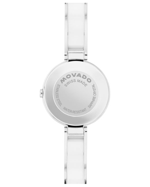 Movado Moda Swiss Quartz Stainless-steel Watch in White | Lyst
