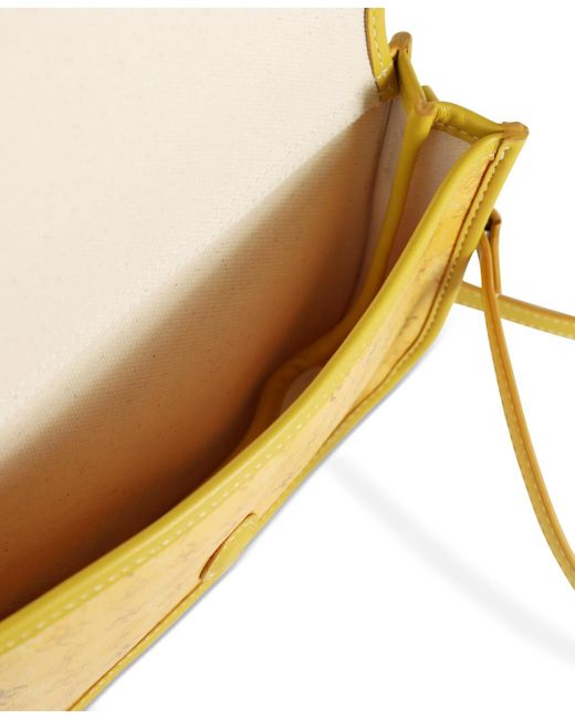 Sam Edelman Harper Monogram Crossbody in Yellow | Lyst