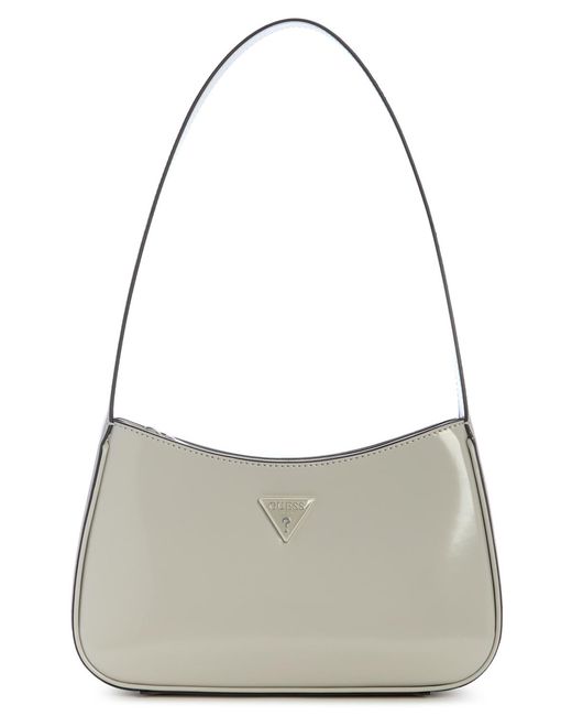 Guess Arnela Top Zip Small Shoulder Bag in Gray | Lyst