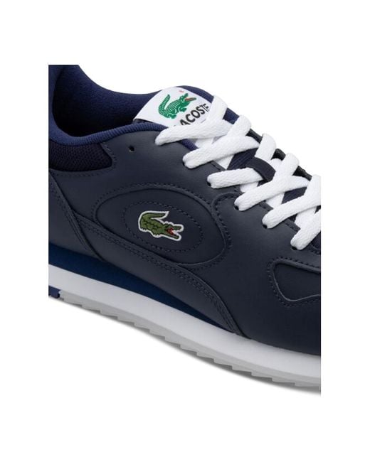 Lacoste Linetrack Lace-up Sneakers in Blue for Men | Lyst