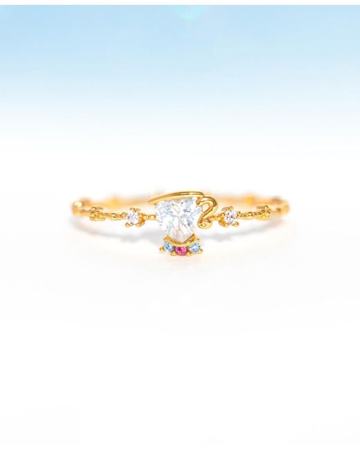 Girls Crew Disney Multi-color Beauty The Beast Chip Ring in White | Lyst