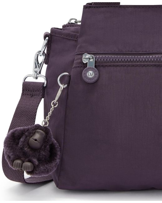 Kipling Elysia Satchel Bag in Purple | Lyst
