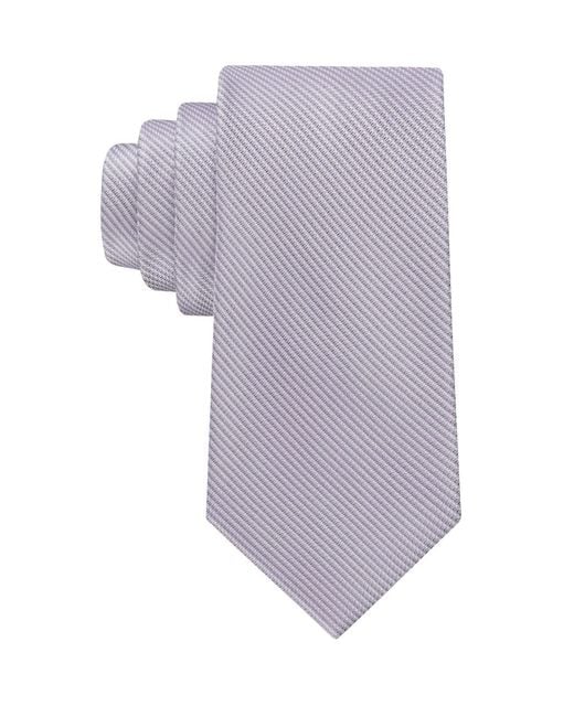 Calvin Klein Galica Stripe Pattern Tie in Purple for Men | Lyst