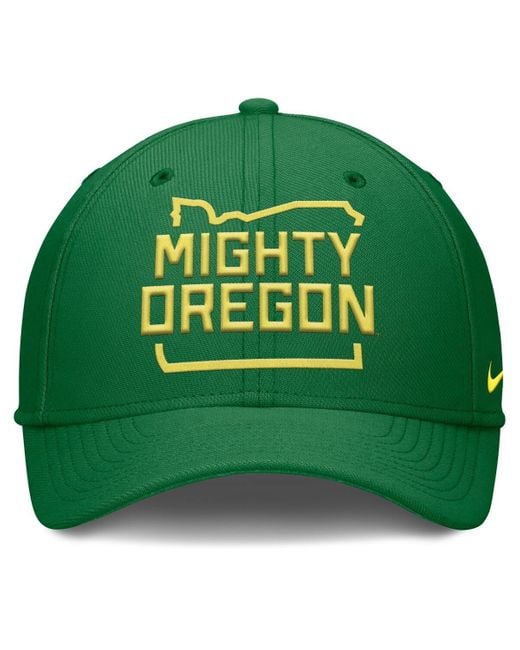 Nike Oregon Ducks Local Swoosh Flex Hat in Green for Men | Lyst
