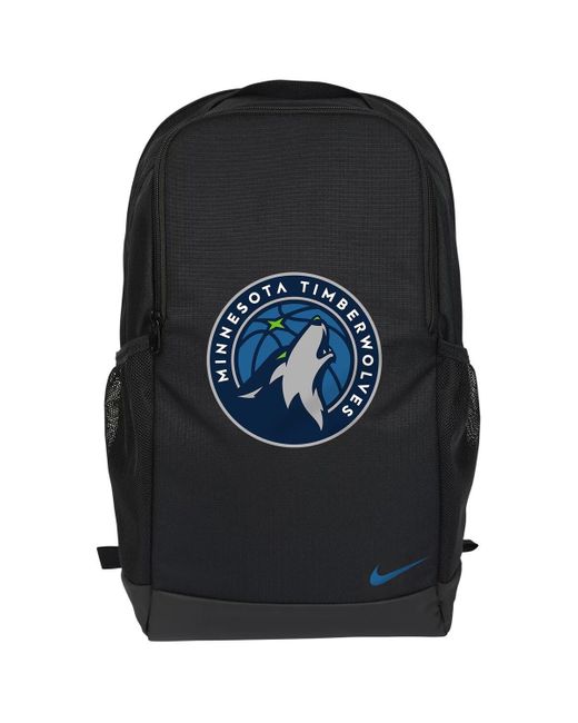 Nike Minnesota Timberwolves Brasilia Backpack in Black | Lyst