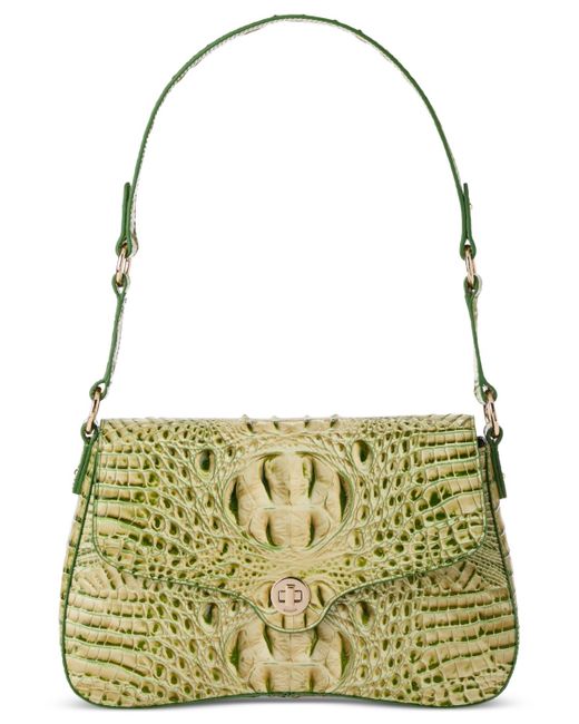 Brahmin Nerida Melbourne Small Leather Shoulder in Green | Lyst