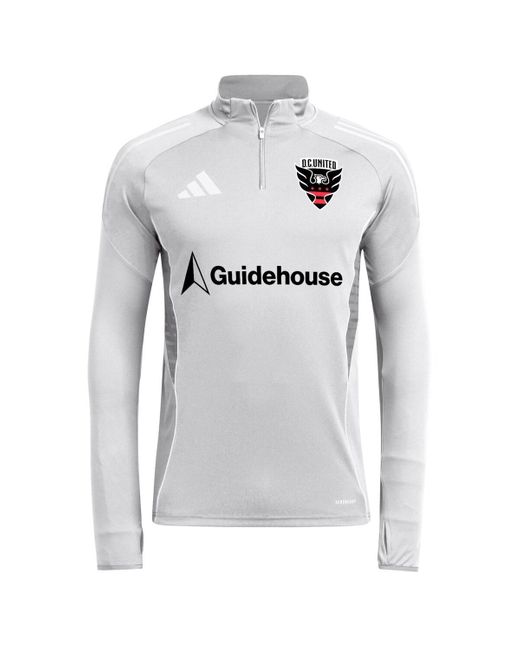 adidas D.c. United 2025 Quarter-zip Long Sleeve Training Top in Gray ...