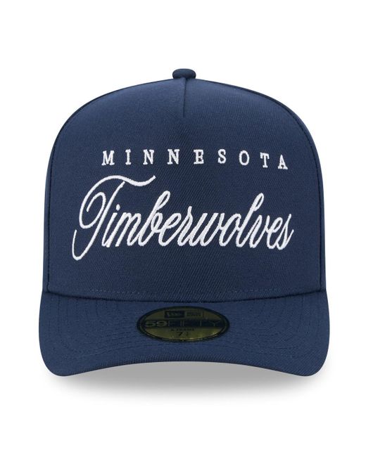 KTZ Minnesota Timberwolves 2025 Nba Draft A-frame 59fifty Fitted Hat in ...