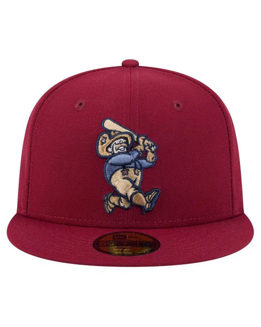 KTZ Frisco Roughriders Authentic Collection 59fifty Fitted Hat in Red ...