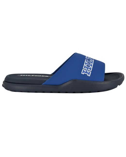 Tommy Hilfiger Moldo Fashion Pool Slides in Blue for Men | Lyst