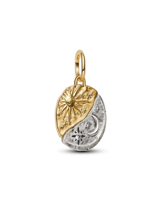 PANDORA Two Tone Boo Glow-in-the-dark Charms in Metallic | Lyst