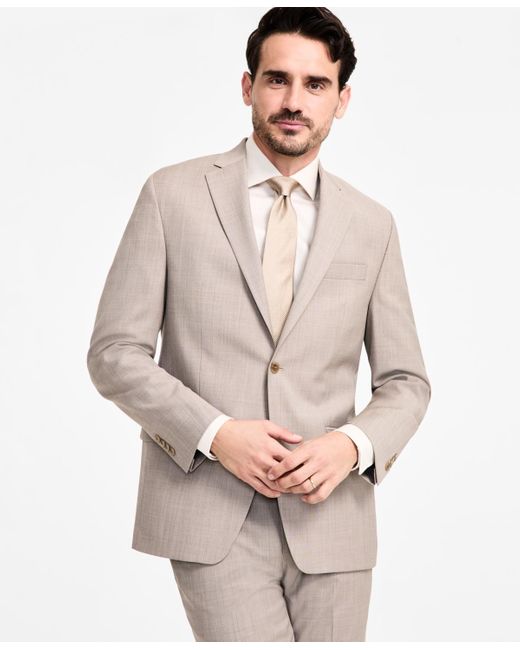 Michael Kors Classic Fit Wool Blend Suit Separates Jacket in Natural ...