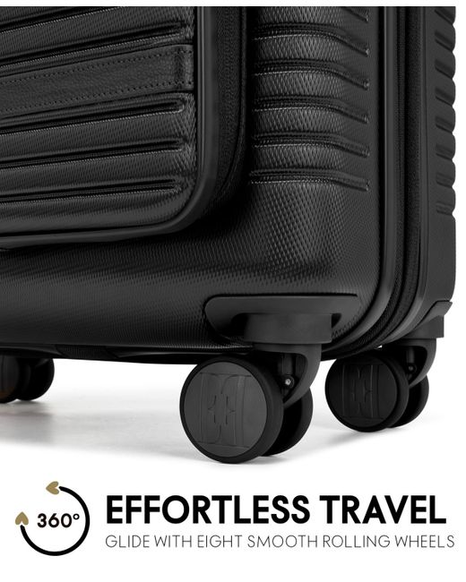 Elle Escape 22.5" Expandable Carry-on Suitcase in Black | Lyst
