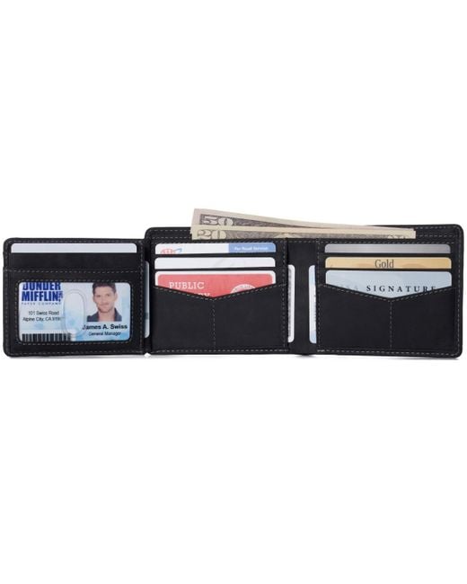 Alpine Swiss Leather Rfid Bifold Wallet 2 Id Windows Divided Bill ...
